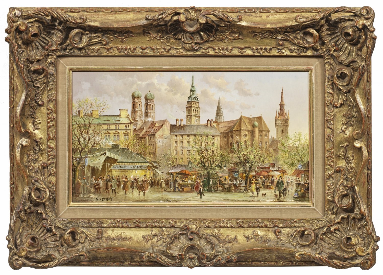 Detlev Nitschke | Der Viktualienmarkt in München (Circa 1900) | MutualArt