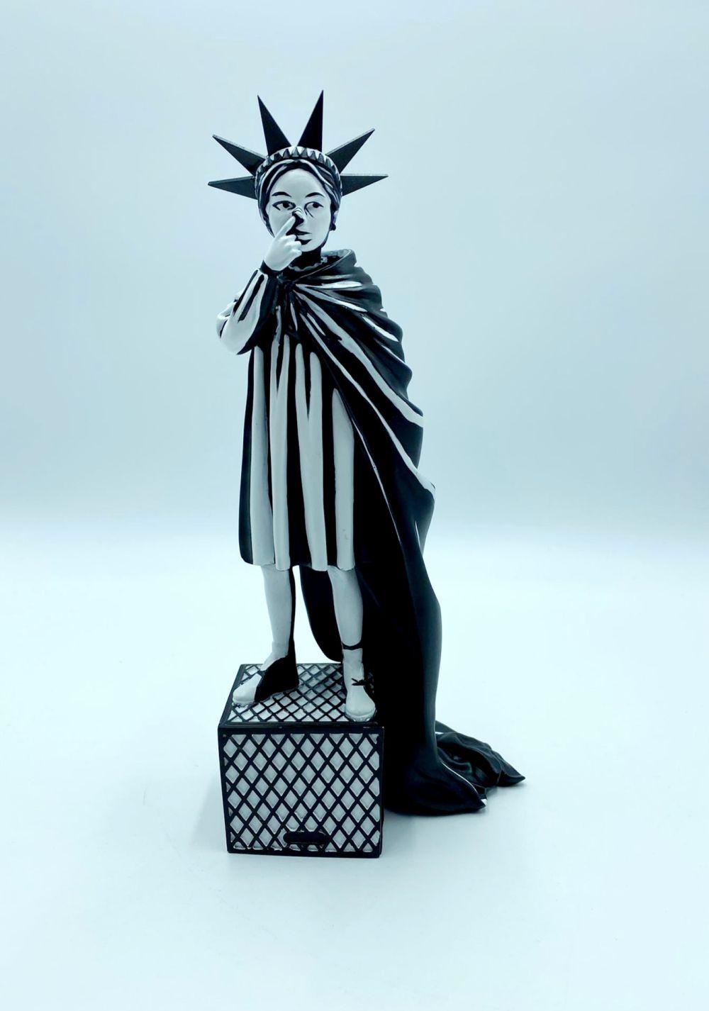 Brandalism | Liberty Girl (black & white) | MutualArt