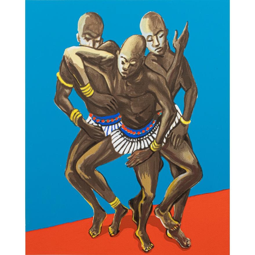 Lois Mailou Jones | Untitled (African Dancers) (1996) | MutualArt
