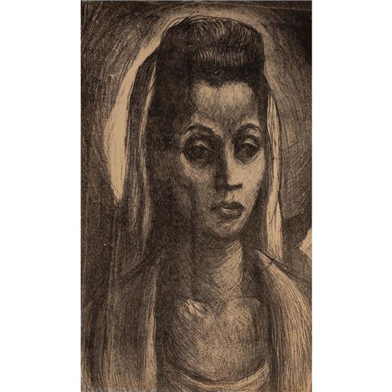Frederick D. Jones | Portrait of a Woman (1950) | MutualArt