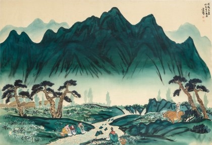 Kim Ki Chang | Landscape (1988) | MutualArt