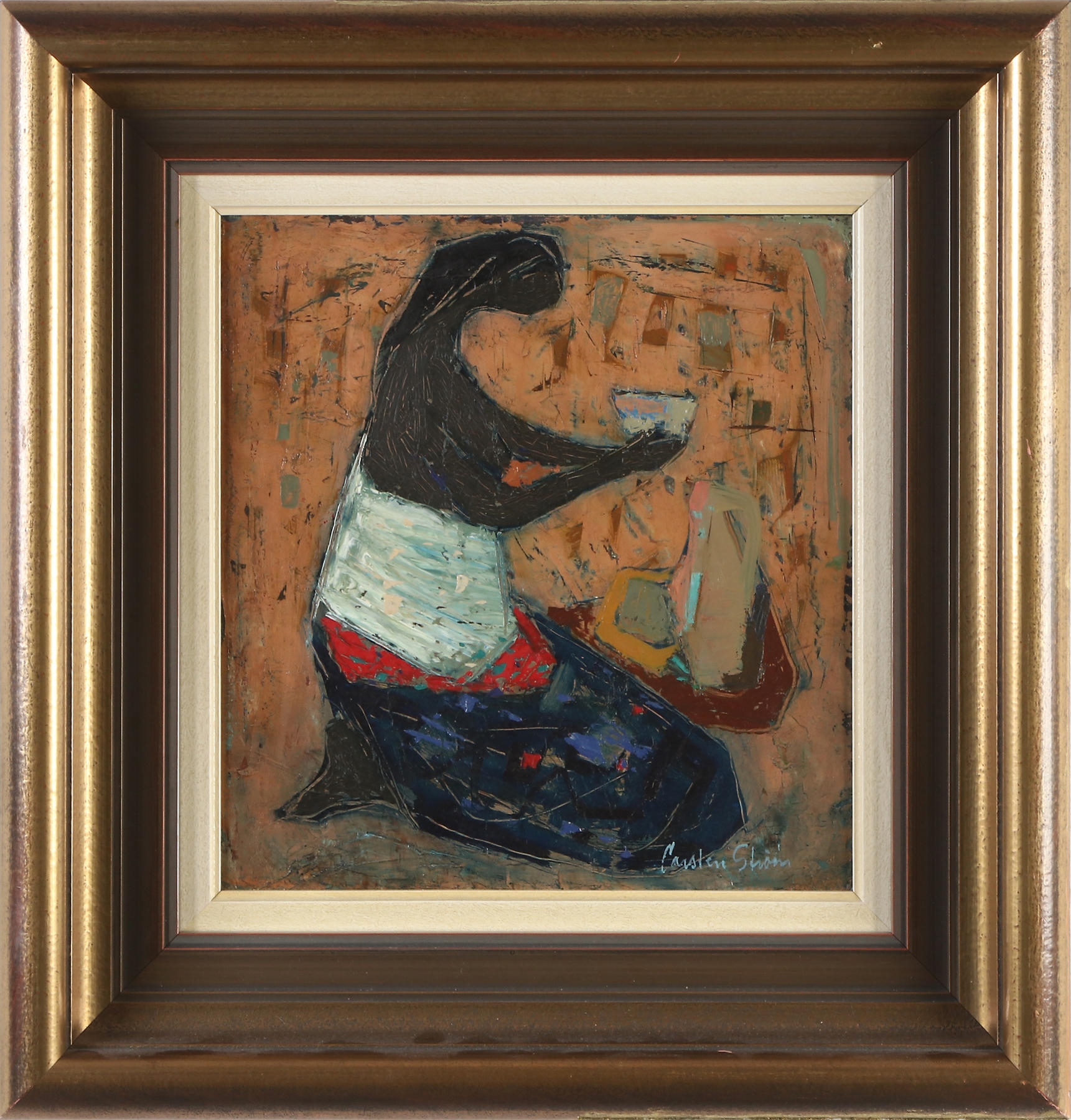 Carsten Ström | Sittande kvinnofigur | MutualArt