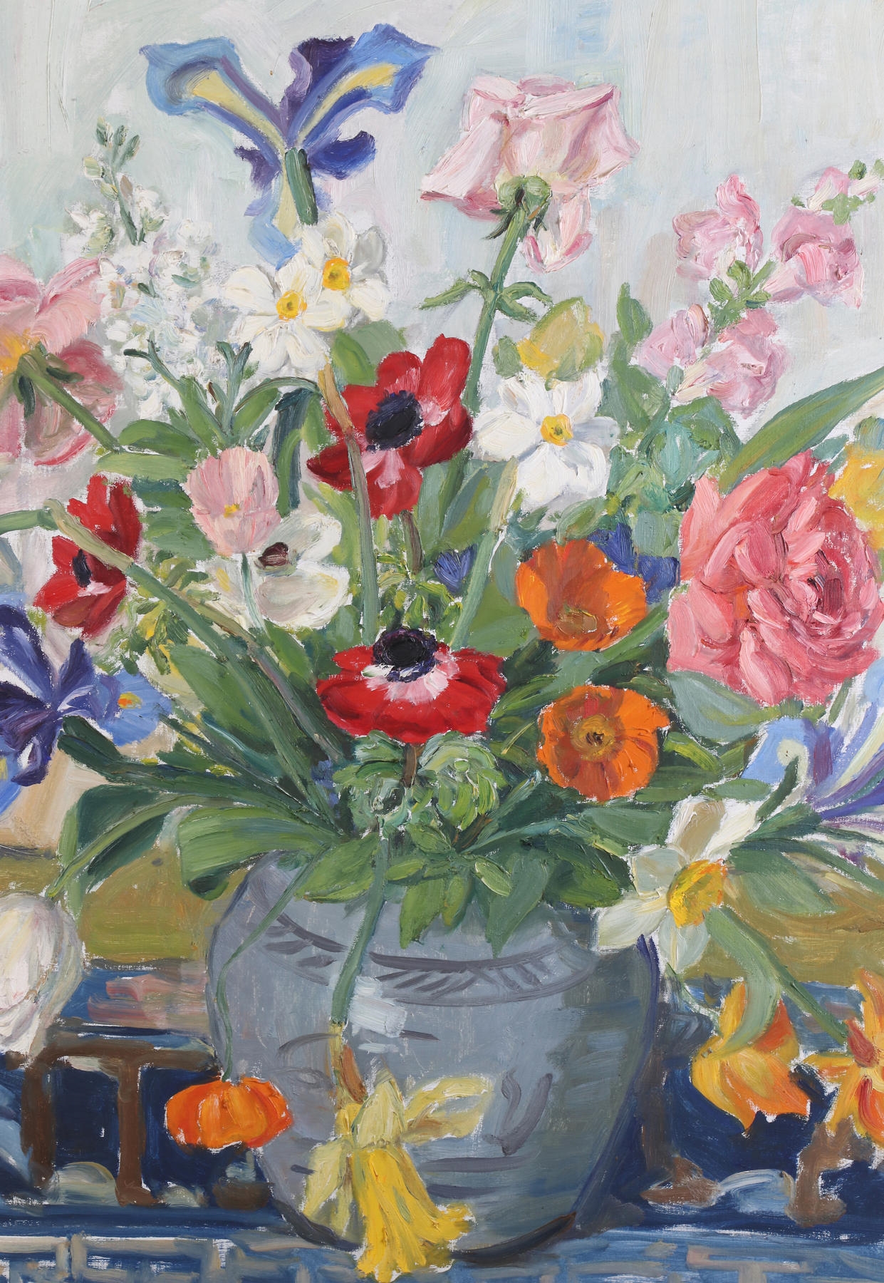 Gösta Sundvall | Stilleben med blombukett i vas | MutualArt