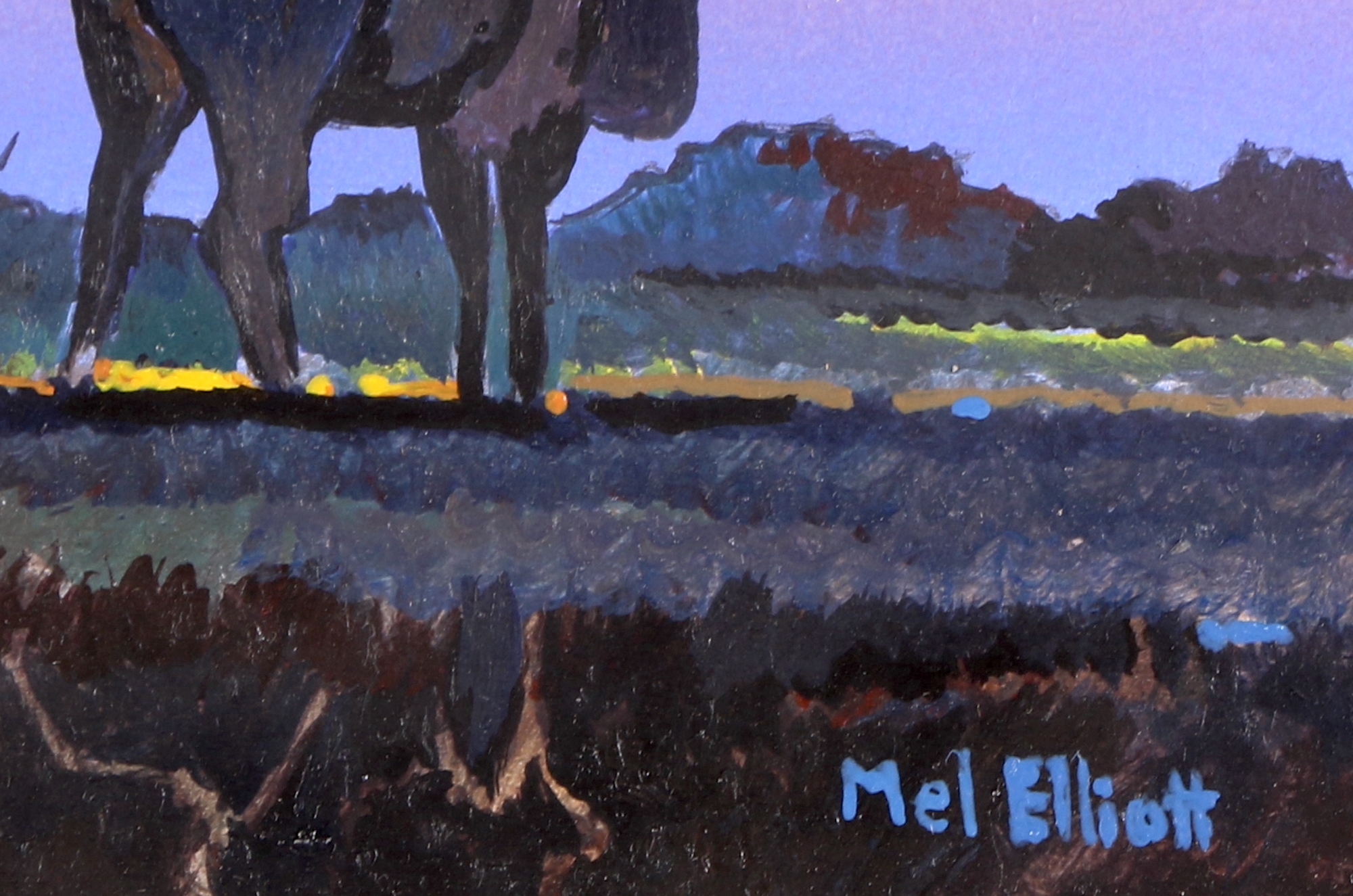 Mel Elliott | ANIMAL PROFILES AT DUSK | MutualArt