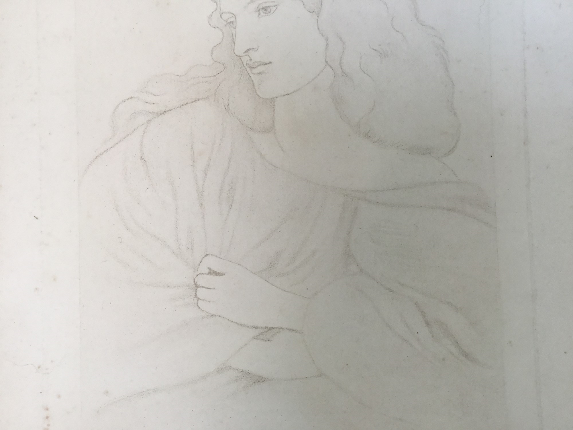 Dante Gabriel Rossetti | Half length portrait of a lady | MutualArt