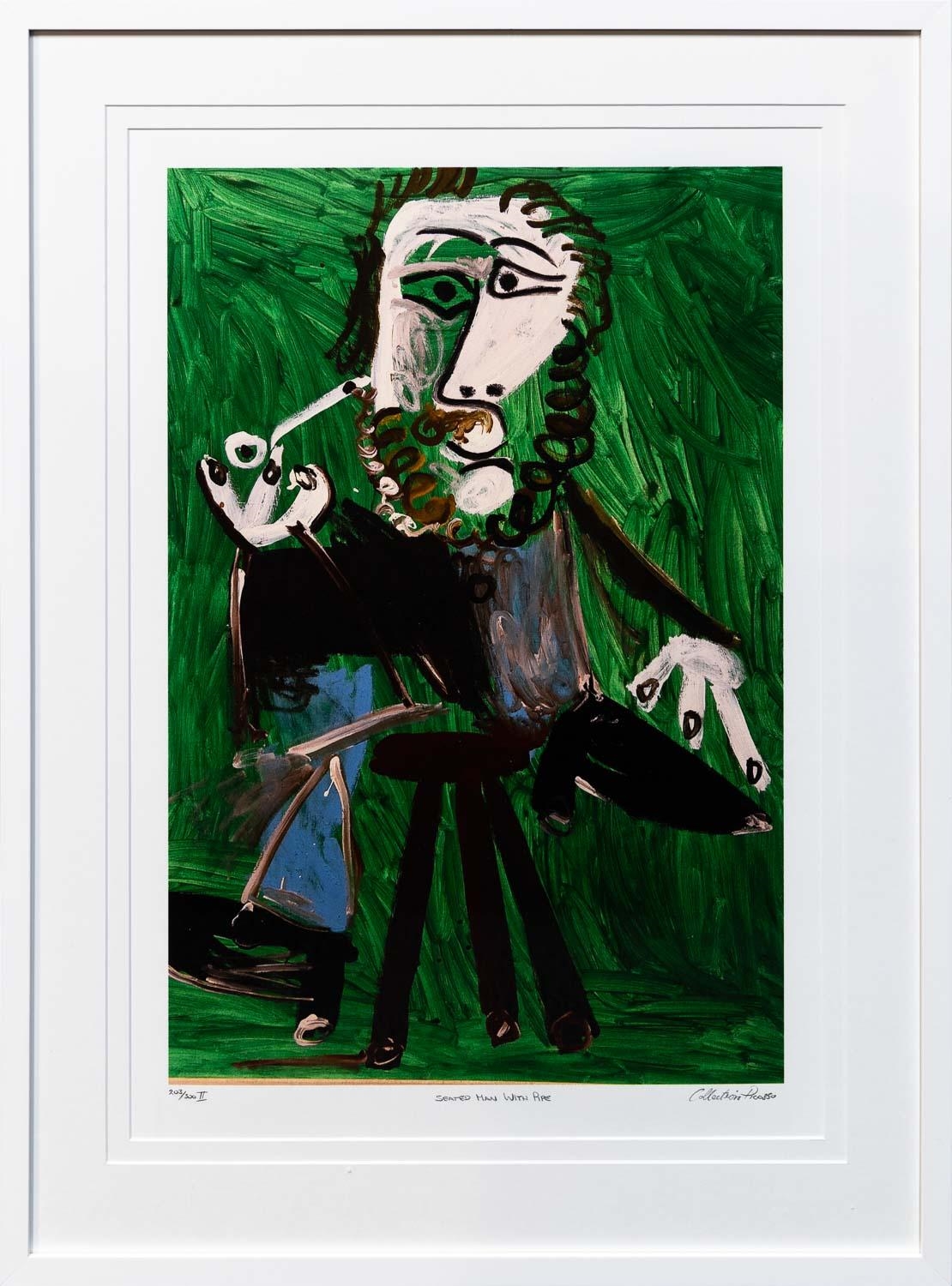 Pablo Picasso | Seated Man with Pipe | MutualArt