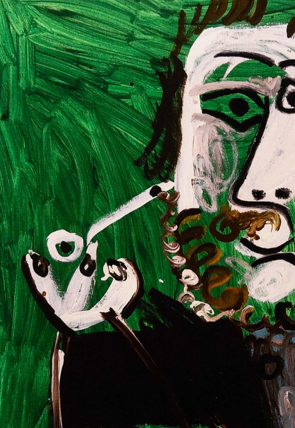 Pablo Picasso | Seated Man with Pipe | MutualArt