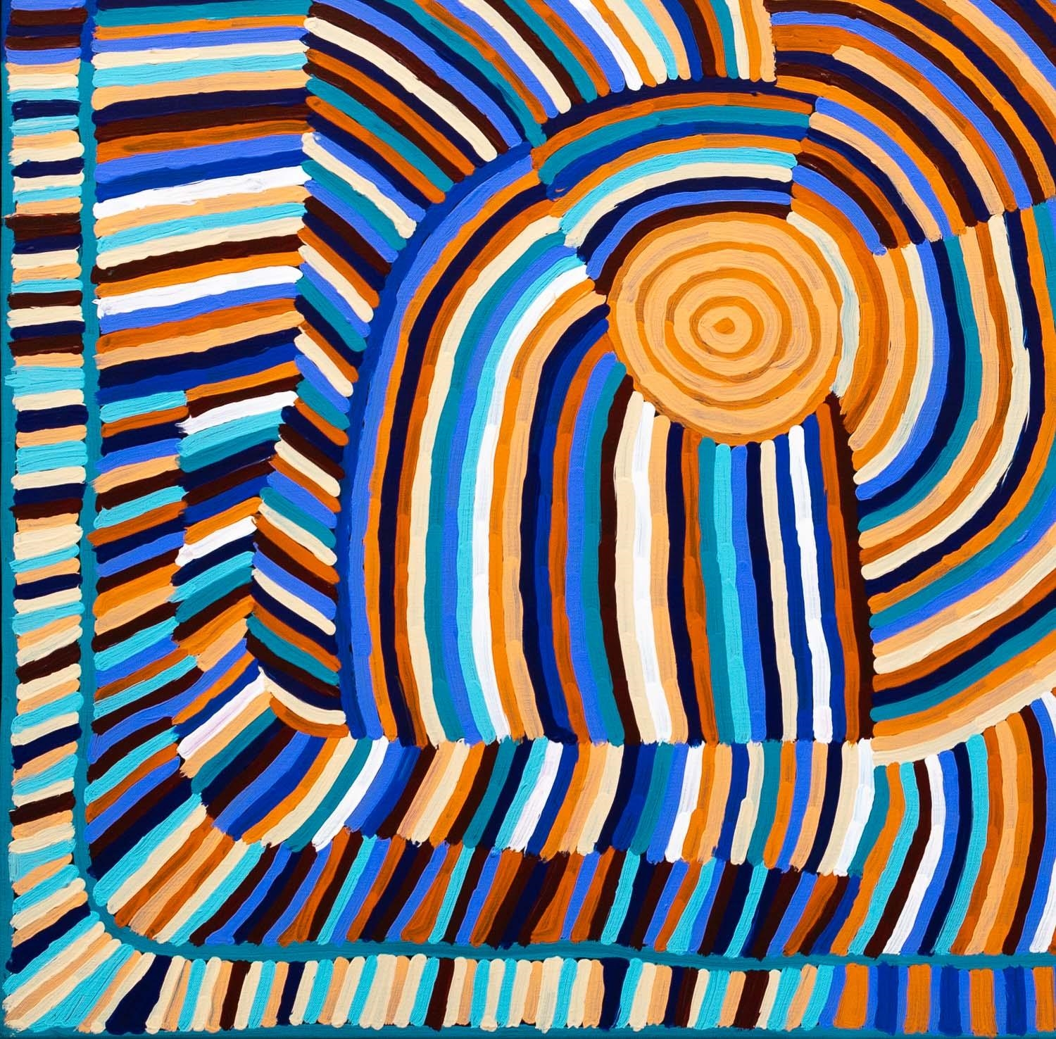 Angela Robertson Nangala | Mina Mina (2021) | MutualArt