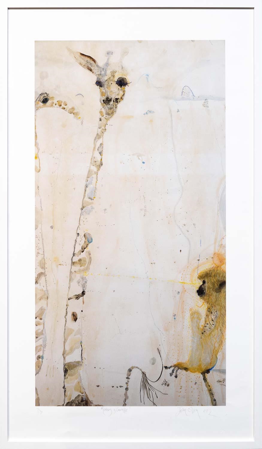 John Olsen | Monkey & Giraffe | MutualArt