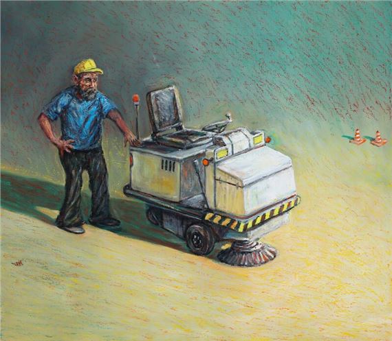 Lars Bang | Man and sweeper | MutualArt