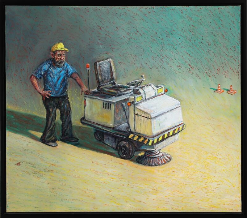 Lars Bang | Man and sweeper | MutualArt
