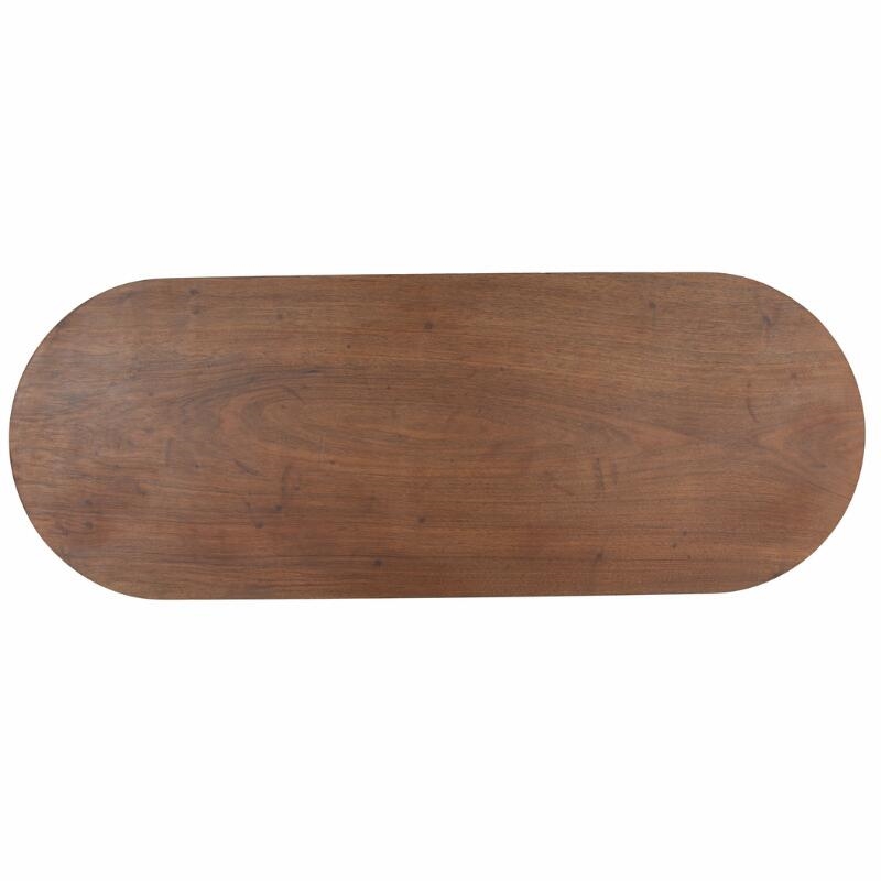 Frits Henningsen | Oval coffee table of stained elm with underlying ...