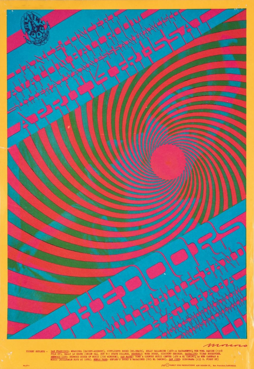 Victor Moscoso | DOORS (1967) | MutualArt