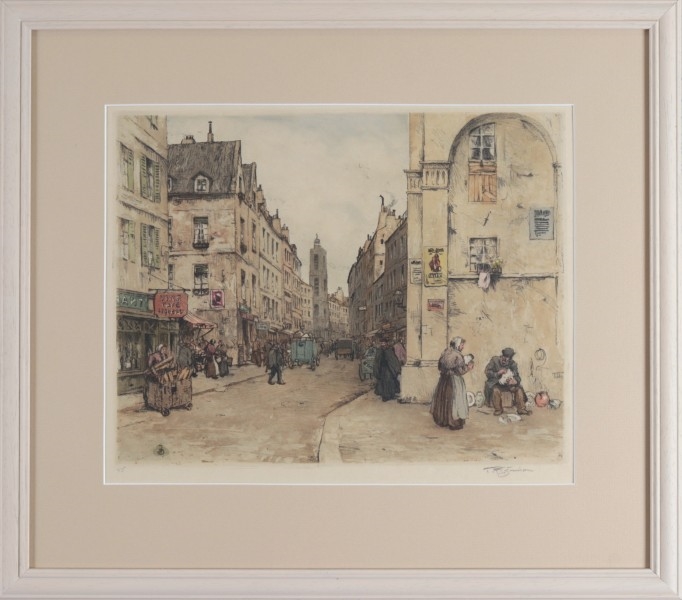 Tavik F. Simon | Rue Saint Jacques Paris (1922) | MutualArt