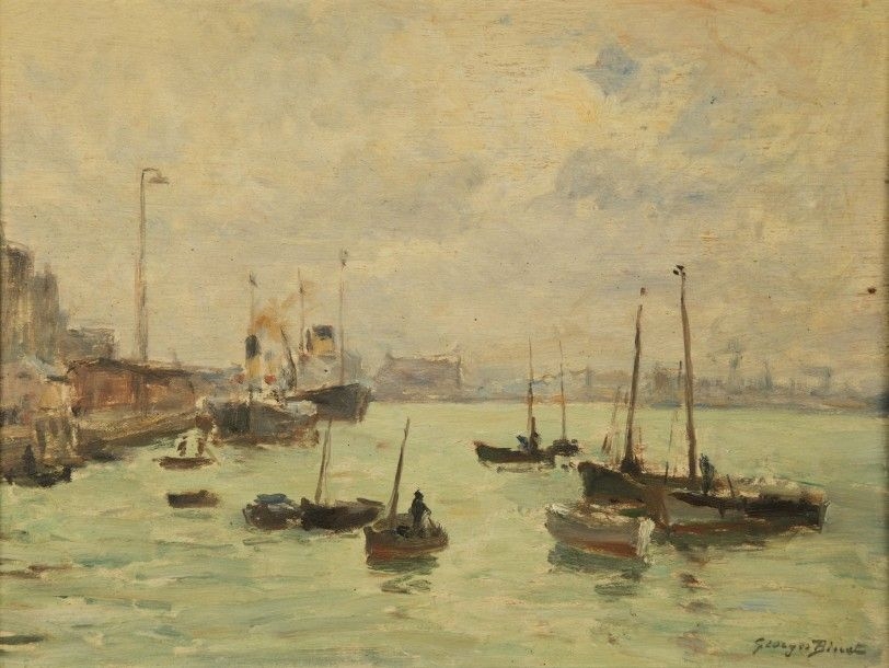 Georges Jules Ernest Binet | Le Port du Havre | MutualArt