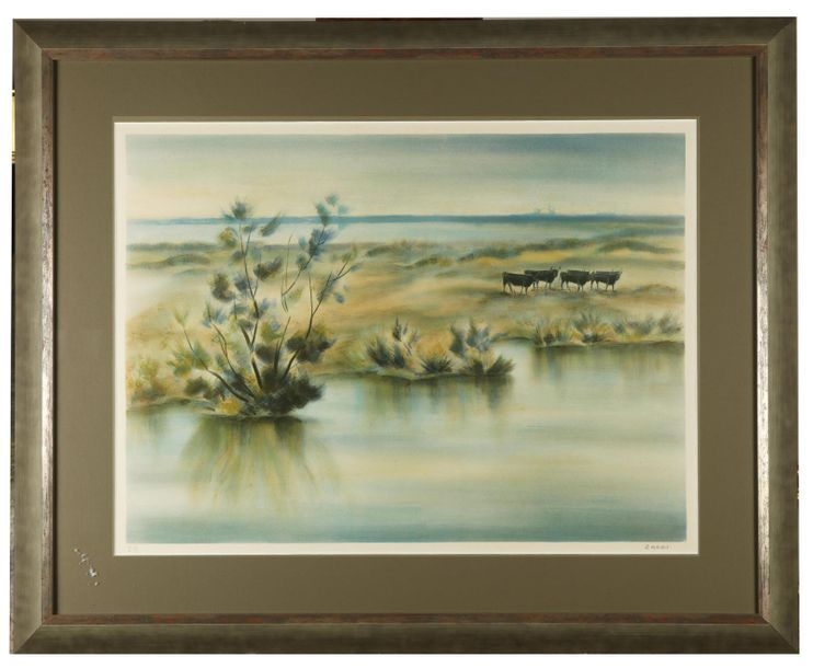 Victor Zarou | Payssage de Camargue | MutualArt