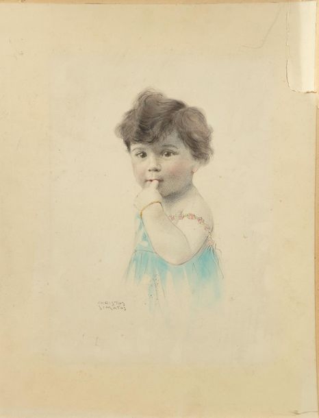Christos Simatos | Portrait d'enfant | MutualArt