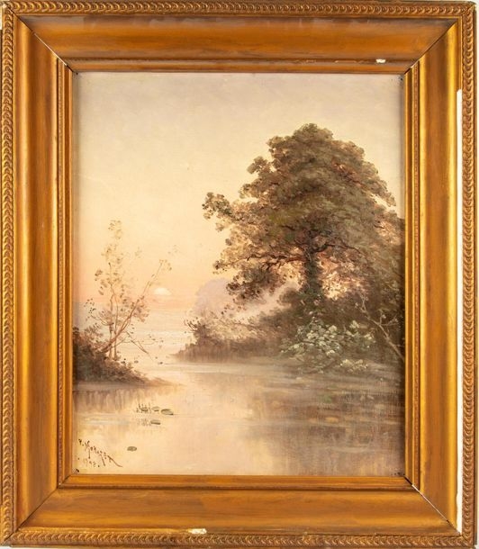 Paul Louis Morizet | Paysage au bord de l'eau | MutualArt