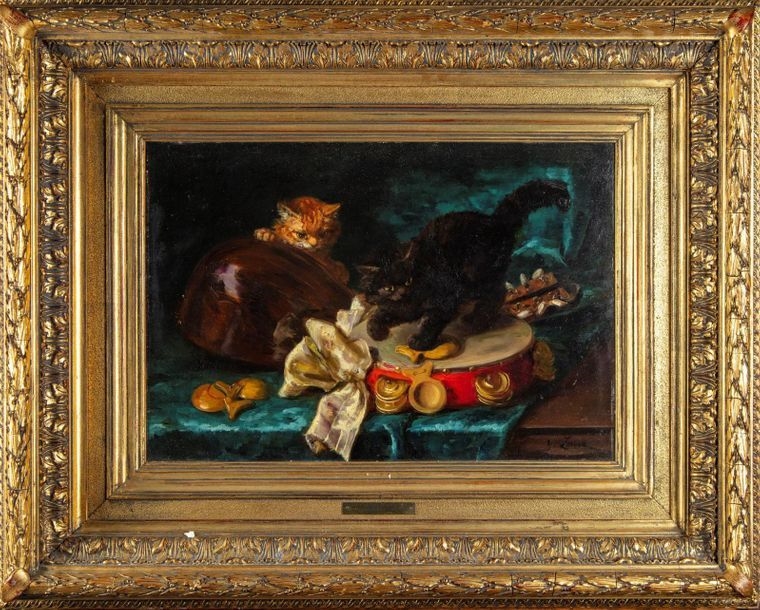 Marie Yvonne Laur | Chatons jouant avec des instruments de musique ...