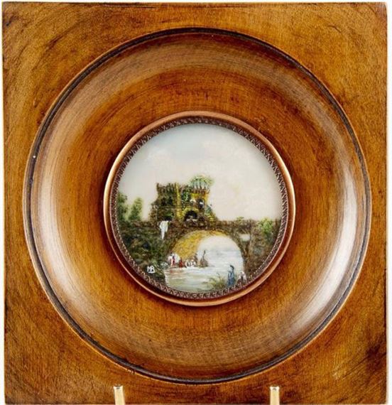 Hubert Robert | Paysage au pont | MutualArt