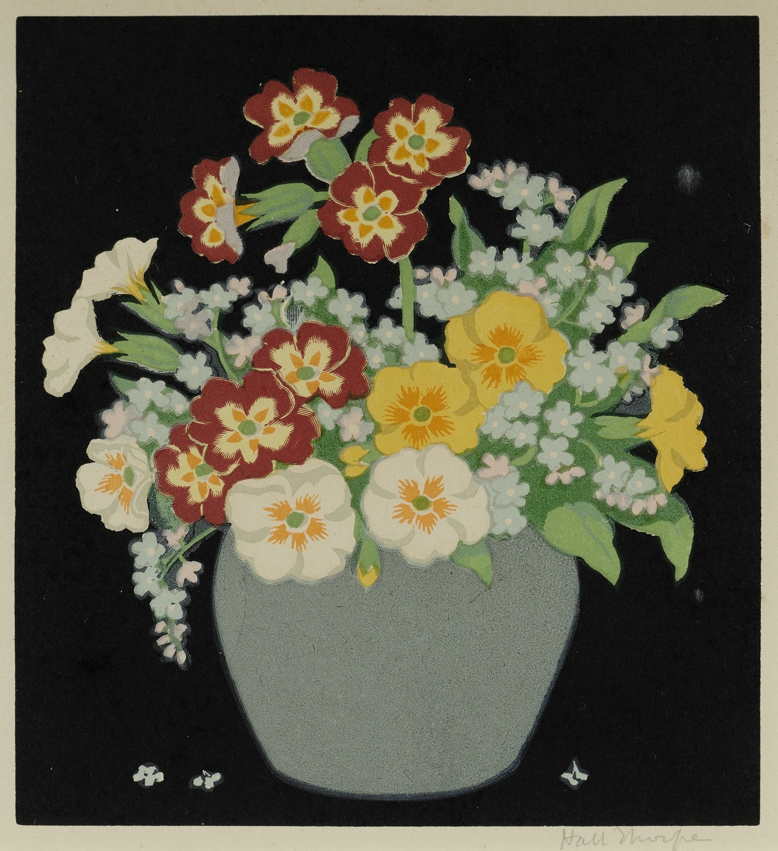 John Hall Thorpe | Forget-me-nots (1922) | MutualArt