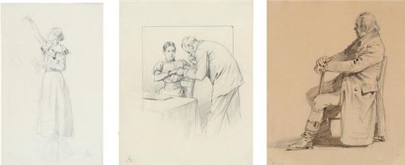 Frants Peter Diderik‏ Henningsen | Three designs for illustrations ...
