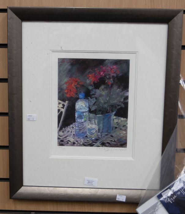 Rolf Harris | Still life, geraniums (2002) | MutualArt