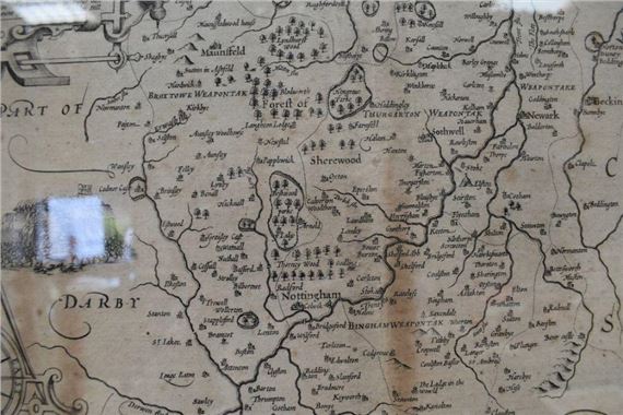 John Speed | County map of Nottinghamshire (17th Century) | MutualArt