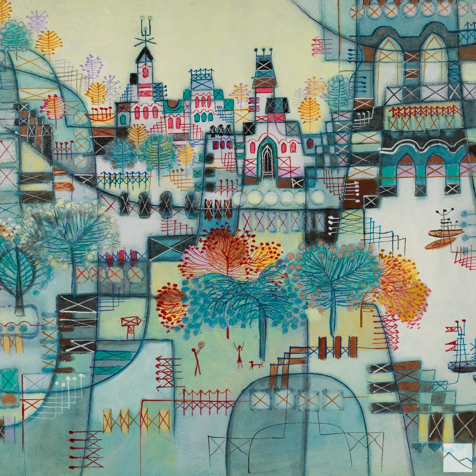 Heshi Yu | MODERNIST CITYSCAPE | MutualArt