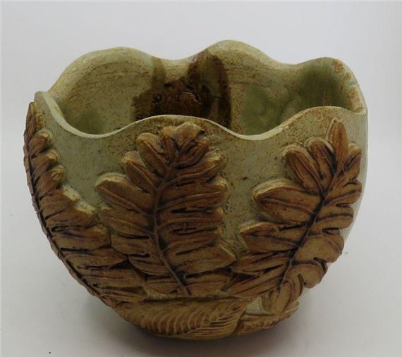 Bernard Rooke | Studio pottery plant pot holder | MutualArt