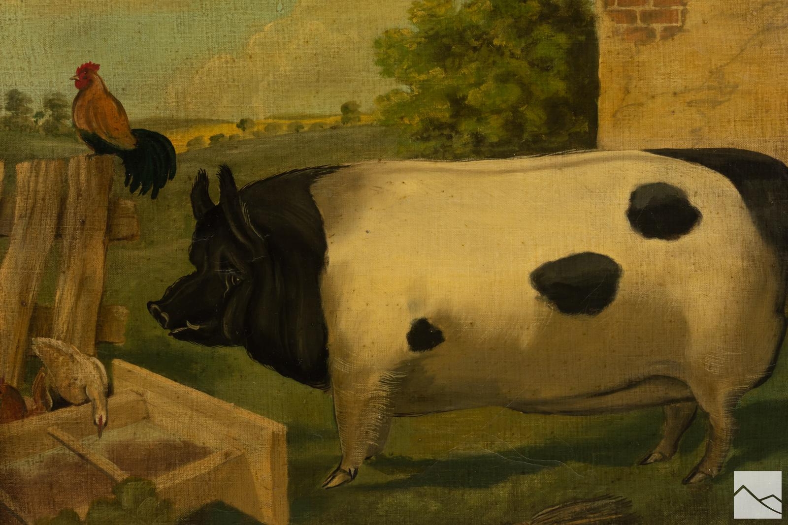 Dan Dunton | A large prize sow pig and other farmyard fauna | MutualArt