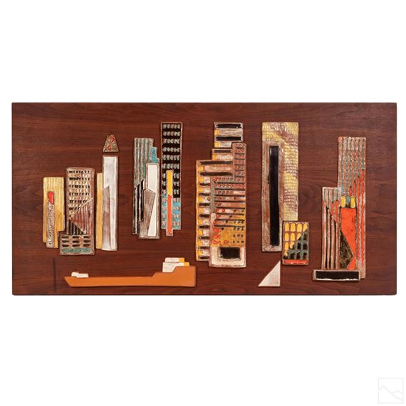 Harris G. Strong | A New York City Lower Manhattan cityscape | MutualArt