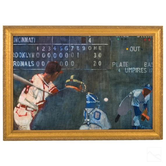 Bernie Fuchs | A sporting scene with a professional Major League ...