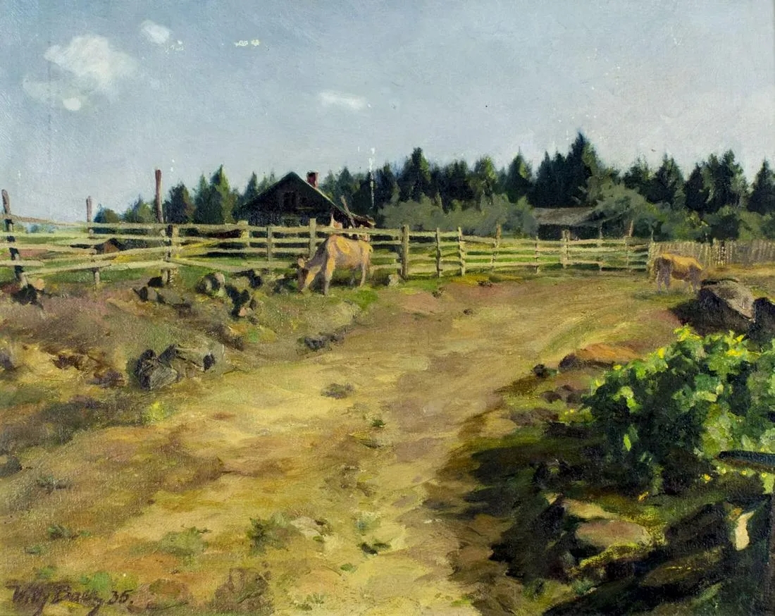 Bruno Willy Baer | Country Landscape (1935) | MutualArt