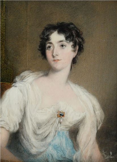Sir Thomas Lawrence | Portrait miniature of Anne, Lady Ellenborough ...