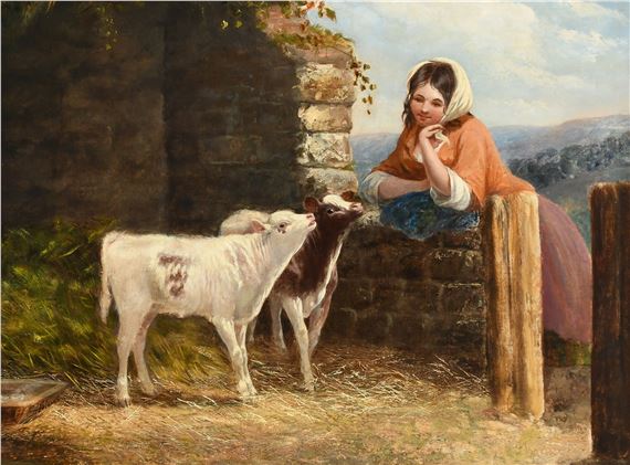 Edward Holmes | Watching the calves | MutualArt