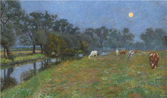 Richard Henry Brock | The Rising Moon (1902) | MutualArt