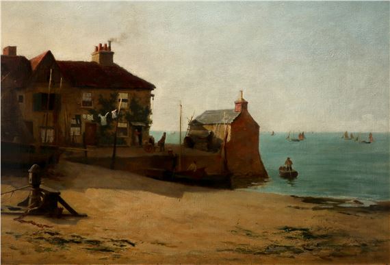 William Graham Buxton | The Dawn of the Day on the Essex coast (1890 ...