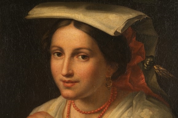 Giuseppe Mazzolini | Girl in Red Dress | MutualArt