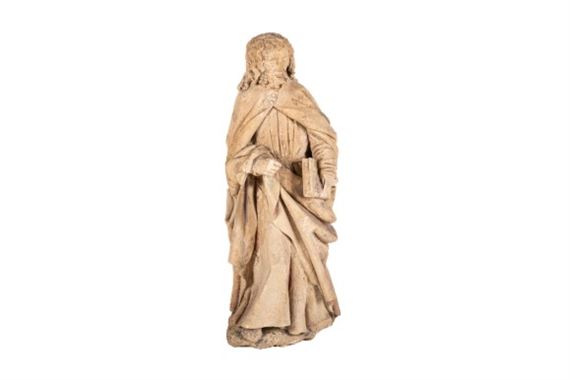 French School, 15th Century | A medieval French figure of an apostle ...