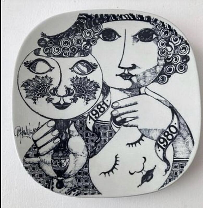 Bjorn Wiinblad | A collection of faiance platters | MutualArt