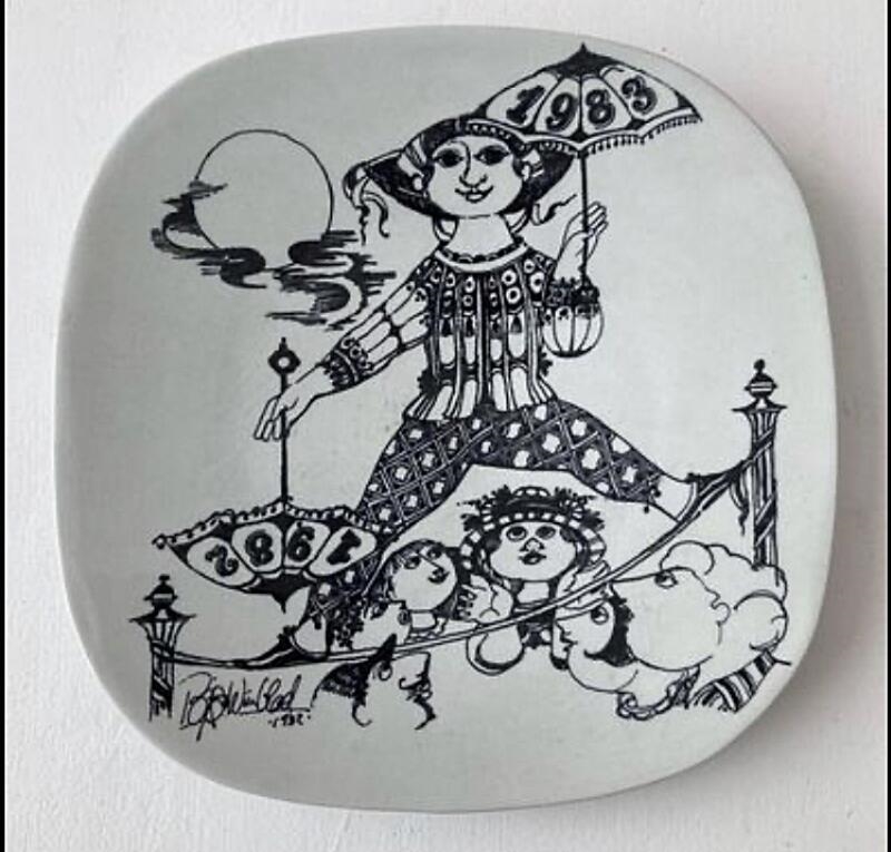 Bjorn Wiinblad | A collection of faiance platters | MutualArt