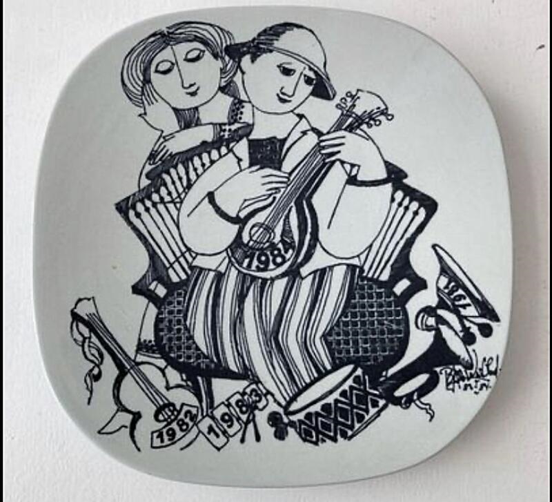 Bjorn Wiinblad | A collection of faiance platters | MutualArt