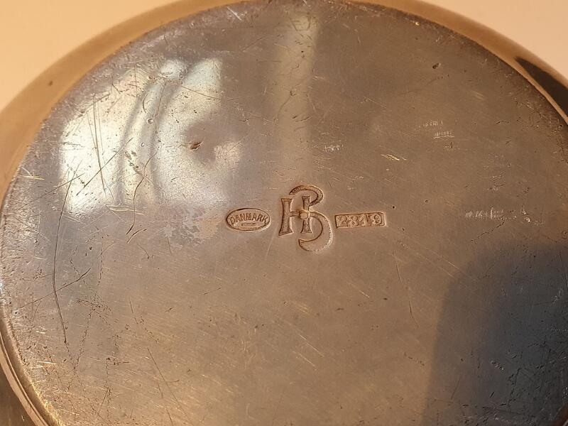 Mogens Ballin | Pewter bonbonniere decorated with butterflies and ...