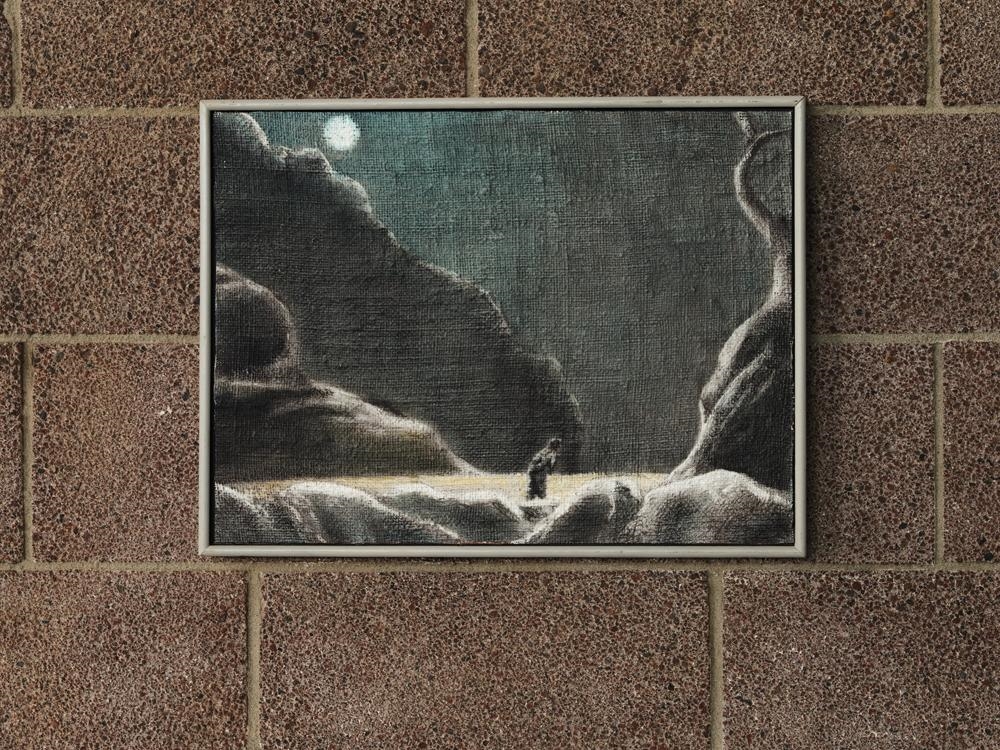 Tony Fomison | Christ in the Desert: Crossing the Pass (1982) | MutualArt
