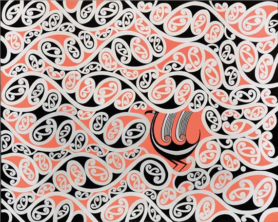 Theo Schoon | Basic Arawa Pattern and Bird Motif (1957) | MutualArt