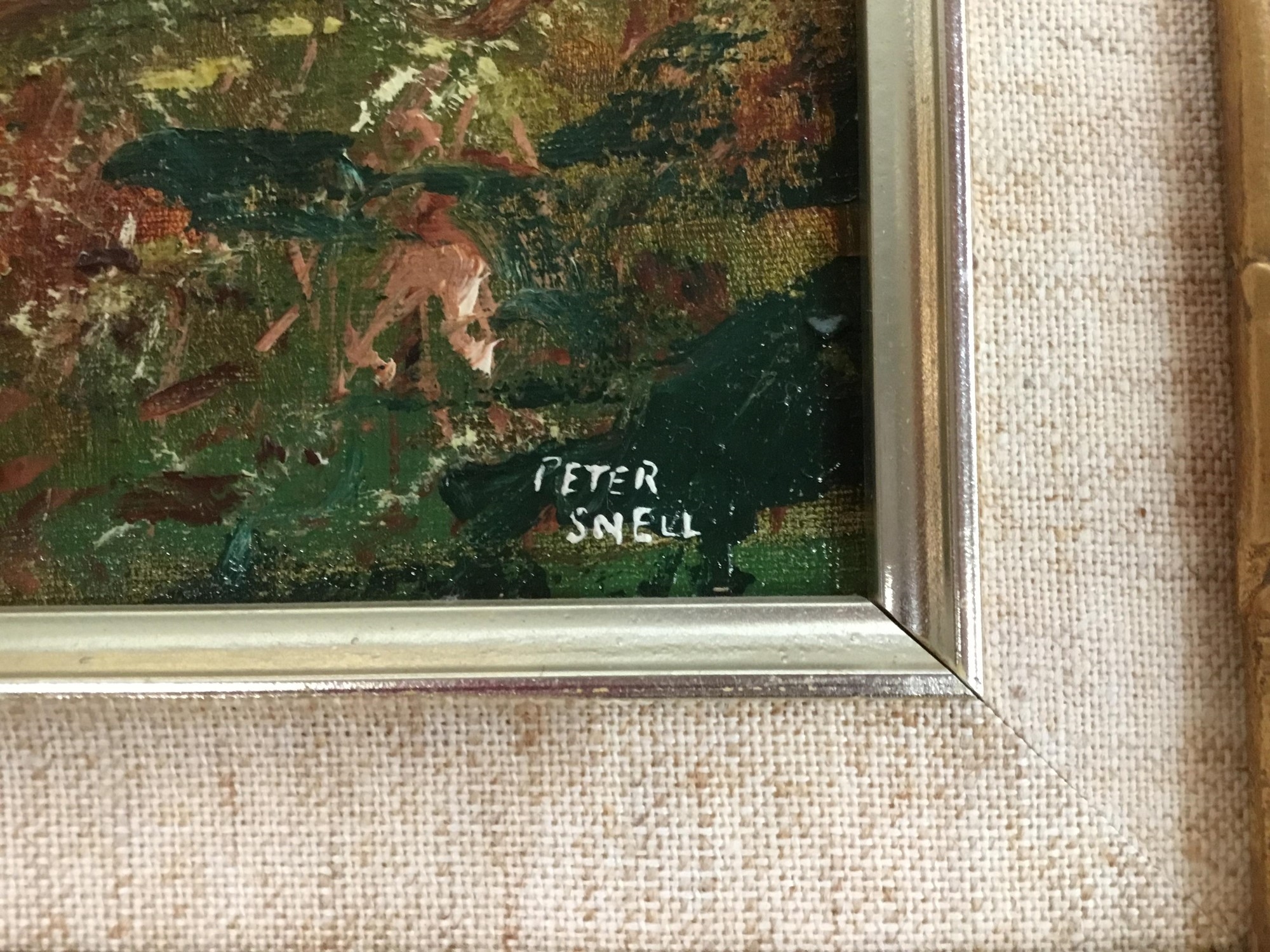 Peter Snell | Peter Snell - oil open canvas in gilt frame - river ...