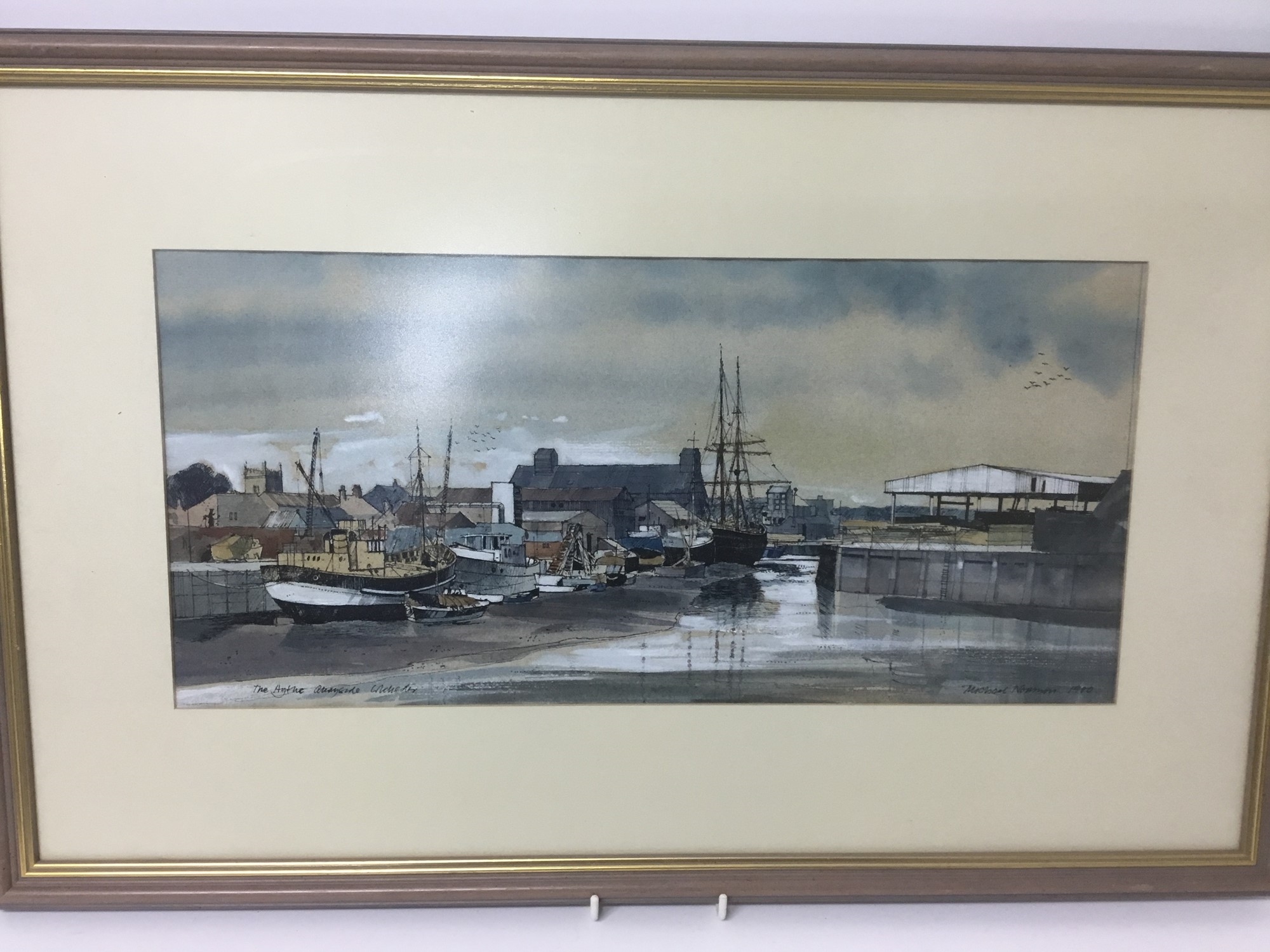 Michael Norman | Michael Norman pen and watercolour, The Hythe ...