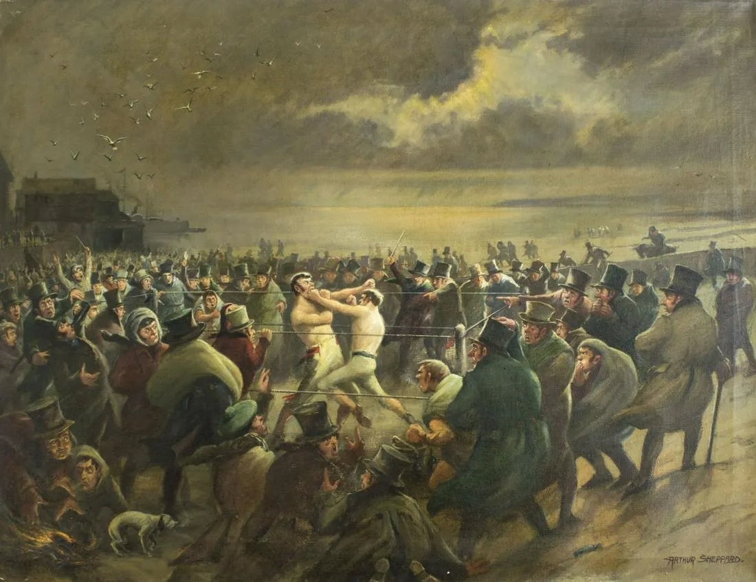 Arthur Sheppard | Boxing Fight - Tom Sayers VS Tipton Slasher, 1858 ...