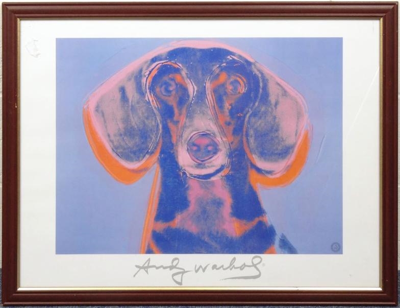 Andy Warhol | Andy Warhol foundation authorised print of a dog | MutualArt